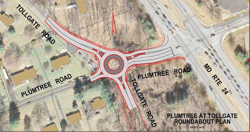 Roundabout at Plumtree, Tollgate Roads Nears Completion | Bel Air, MD Patch