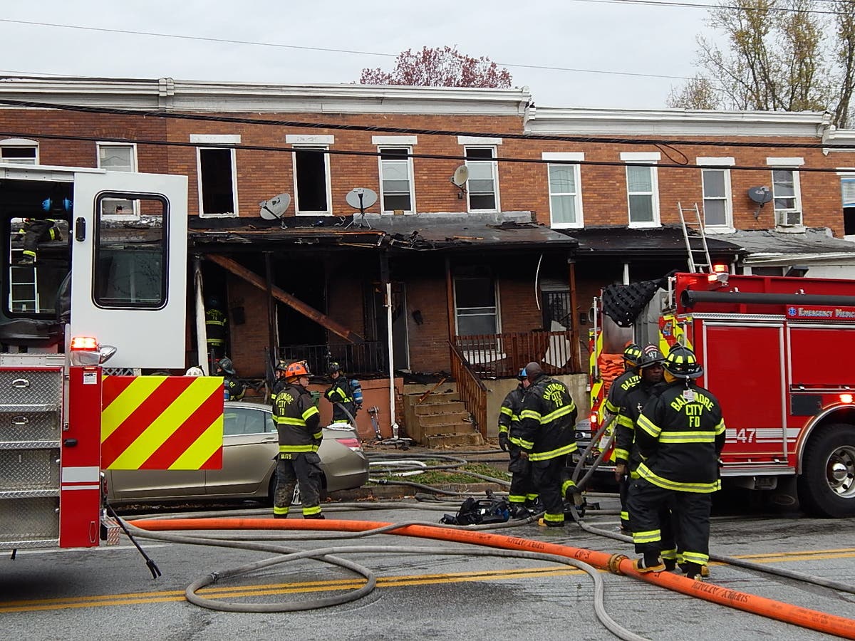 One Injured In Wilkens Avenue Rowhouse Fire: Officials | Baltimore, MD ...