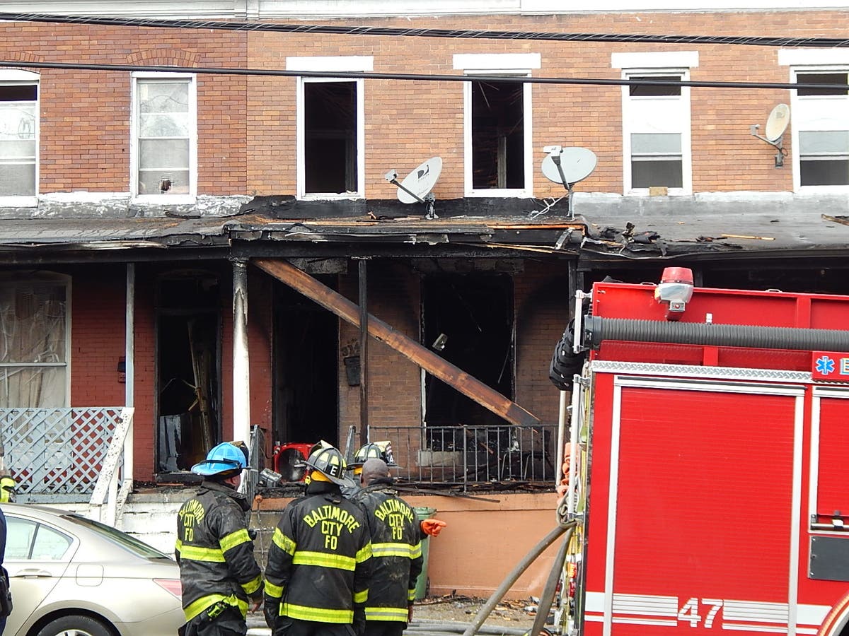 One Injured In Wilkens Avenue Rowhouse Fire: Officials | Baltimore, MD ...