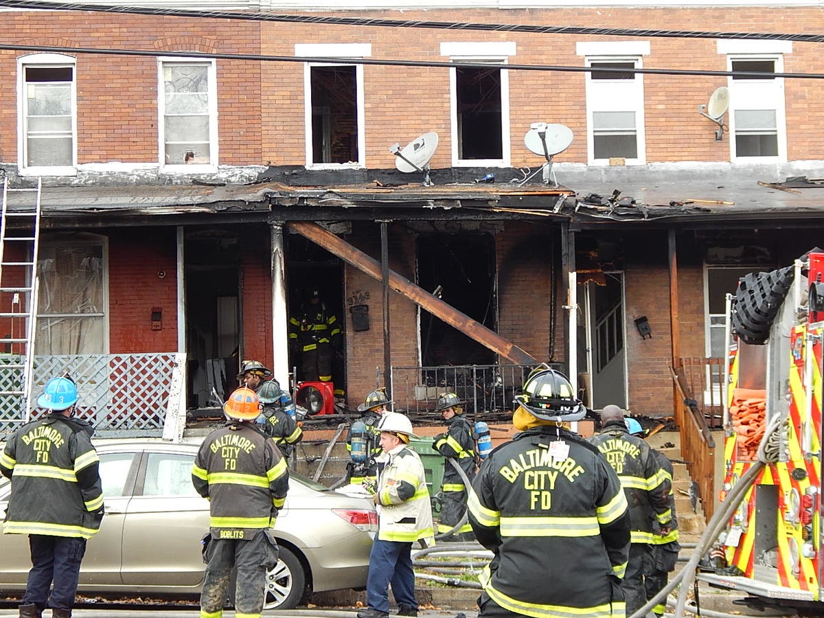 One Injured In Wilkens Avenue Rowhouse Fire: Officials | Baltimore, MD ...