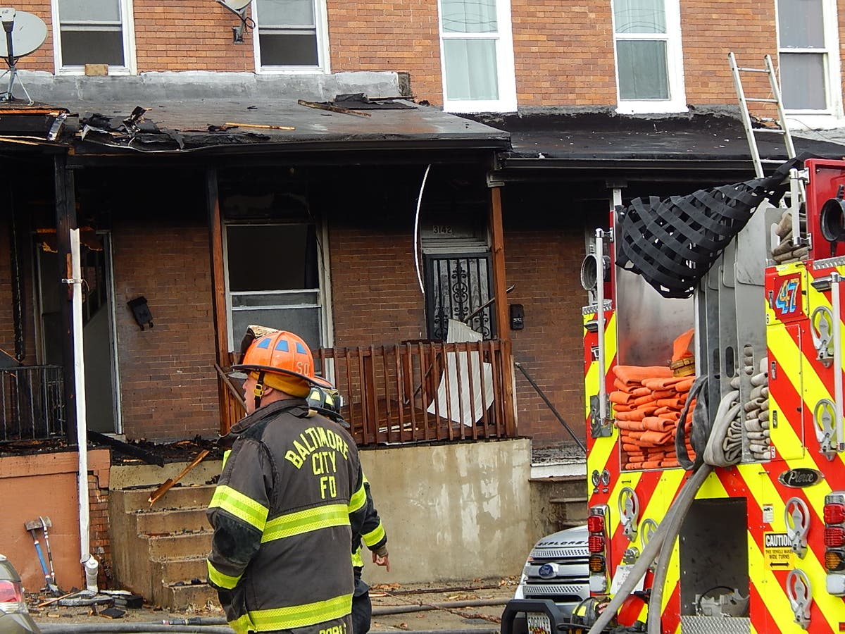 One Injured In Wilkens Avenue Rowhouse Fire: Officials | Baltimore, MD ...