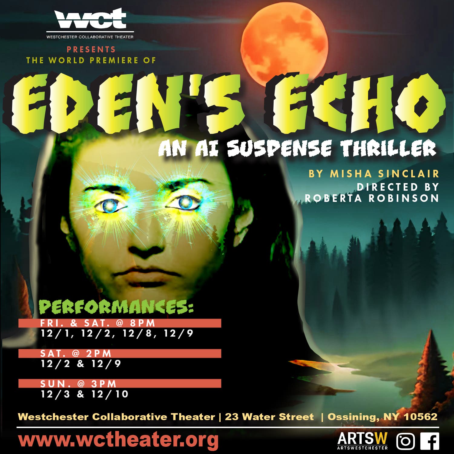 Dec 9 | Westchester Collaborative Theater (WCT) Premieres Eden’s Echo ...