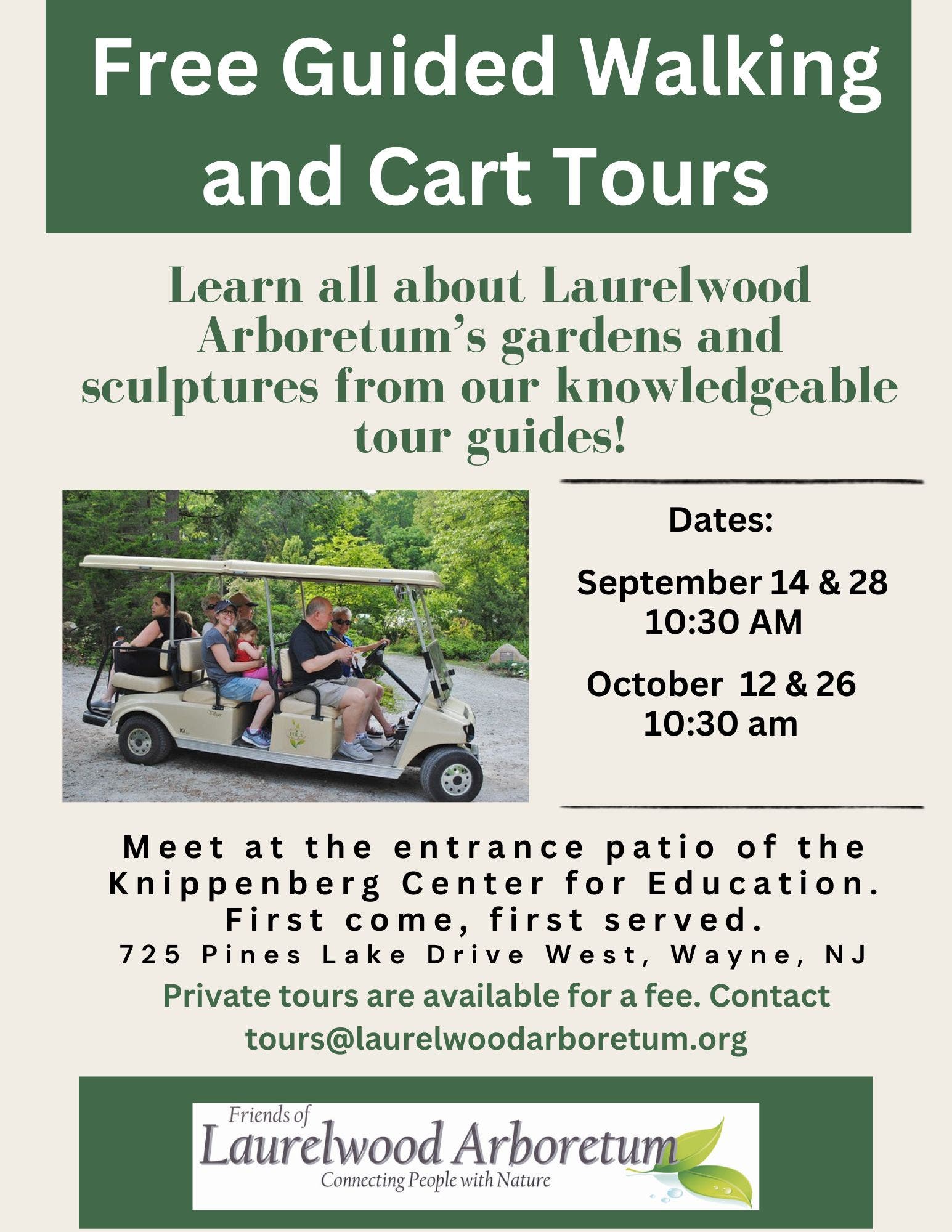 Sep 14 | Free Guided Tours of Laurelwood Arboretum | Wayne, NJ Patch