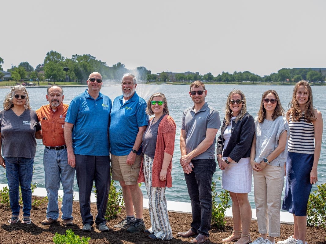 Des Plaines Park District Celebrates completion of Lake Opeka Shoreline ...