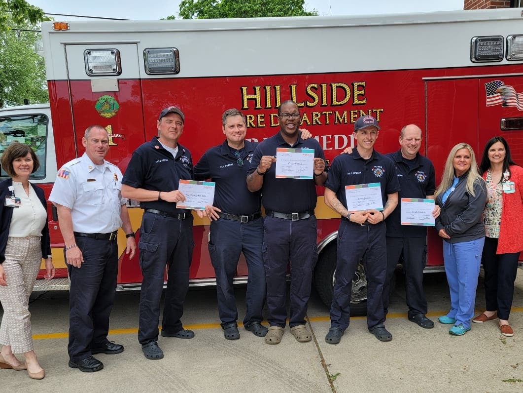 Hillside Fire Dept. earns Elmhurst Hospital's "Run of the Month ...