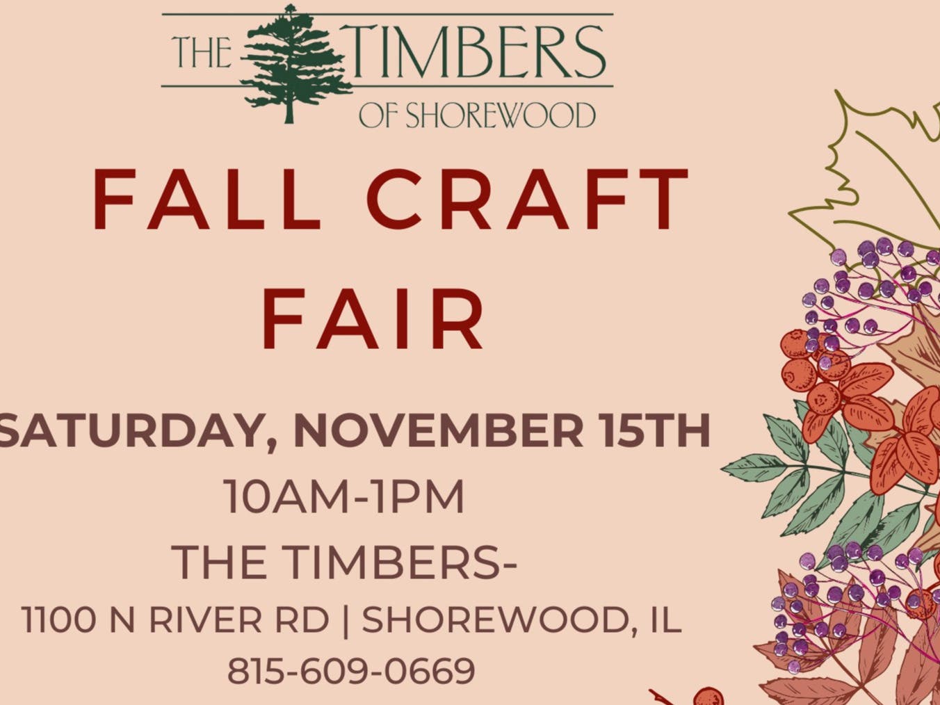 Nov 15 | Timbers Of Shorewood Fall Craft Fair - Support Alzheimer's ...
