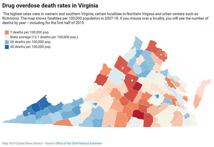 Record Drug Overdose Deaths Projected In Virginia For 2019 ...