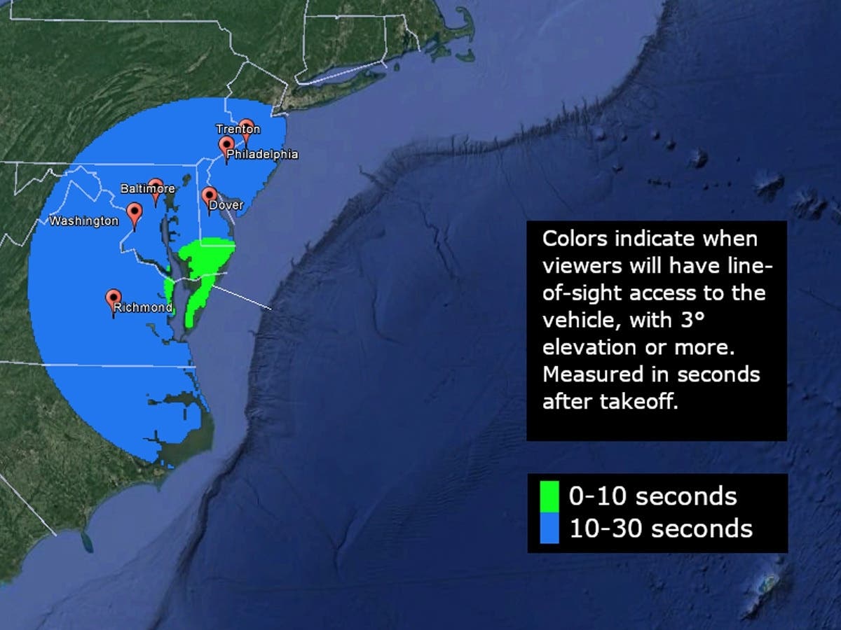 NASA Rocket Launch Set For Tuesday, Best VA Viewing Spots | Across ...