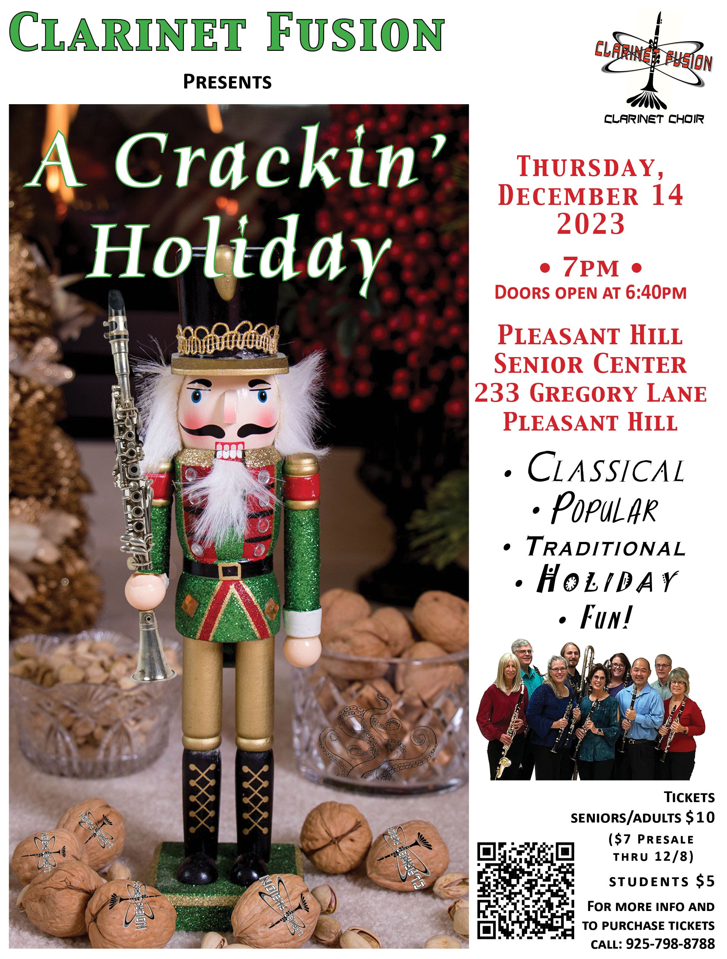 Dec 14 | CLARINET FUSION Holiday Concert | Danville, CA Patch