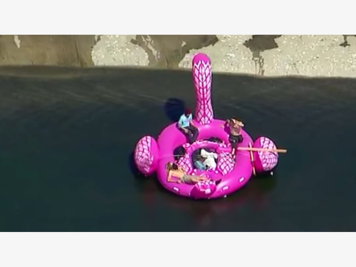 Cops Oust Floating Flamingo Rafters From L.A. River | Los Angeles, CA Patch