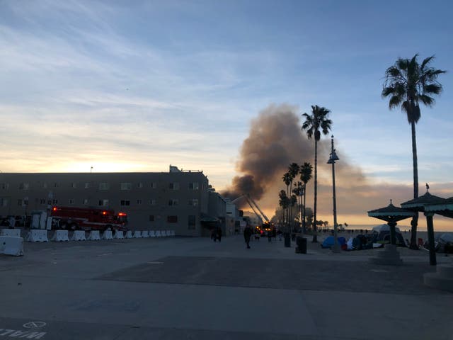 Photos: Venice Fire Spread From Homeless Encampments To Building ...