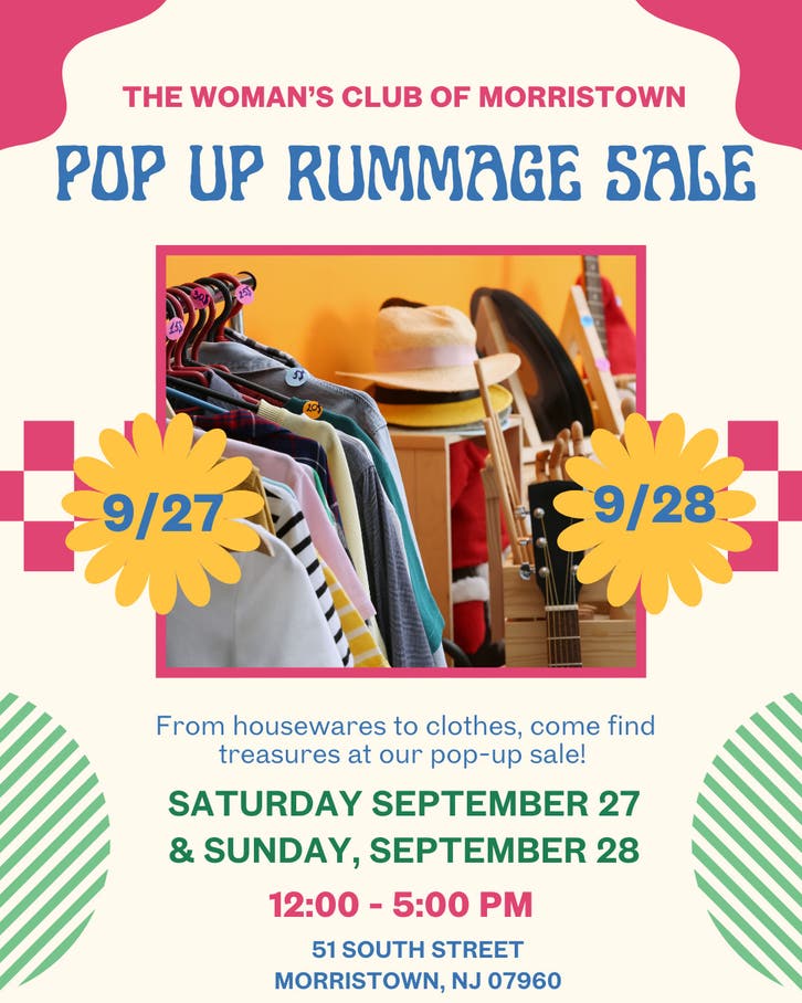 Sep 27 | Pop-up Rummage Sale | Morristown, NJ Patch