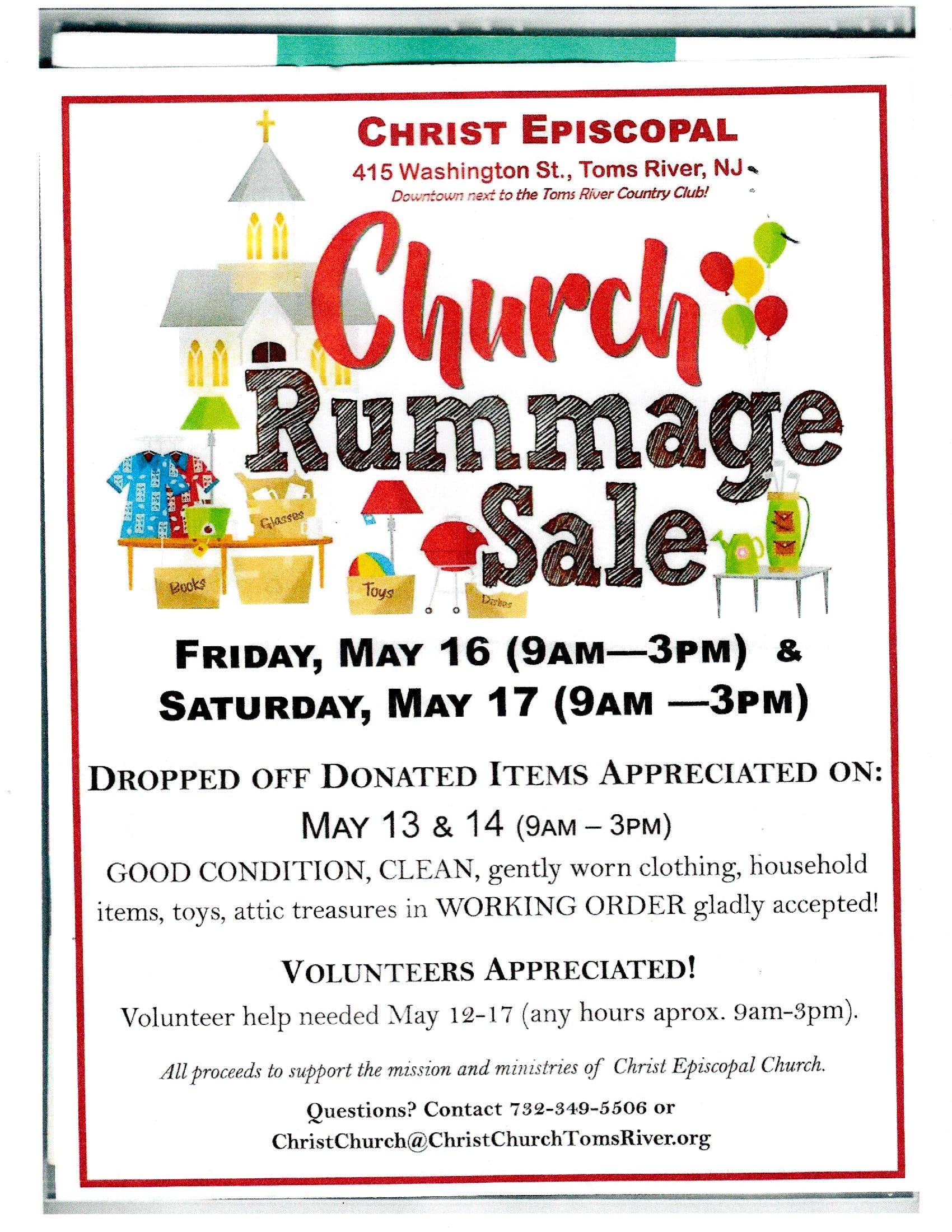 May 16 | Church Rummage Sale | Berkeley, NJ Patch