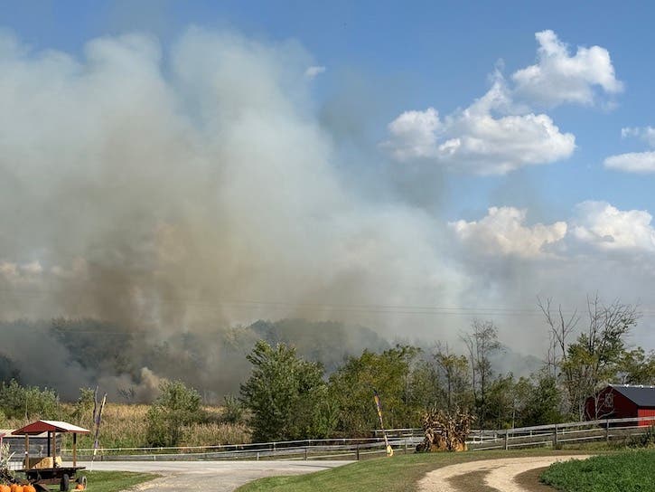 Brush Fire Consumes 40 Acres, Takes Crews Hours To Put Out: Beecher ...