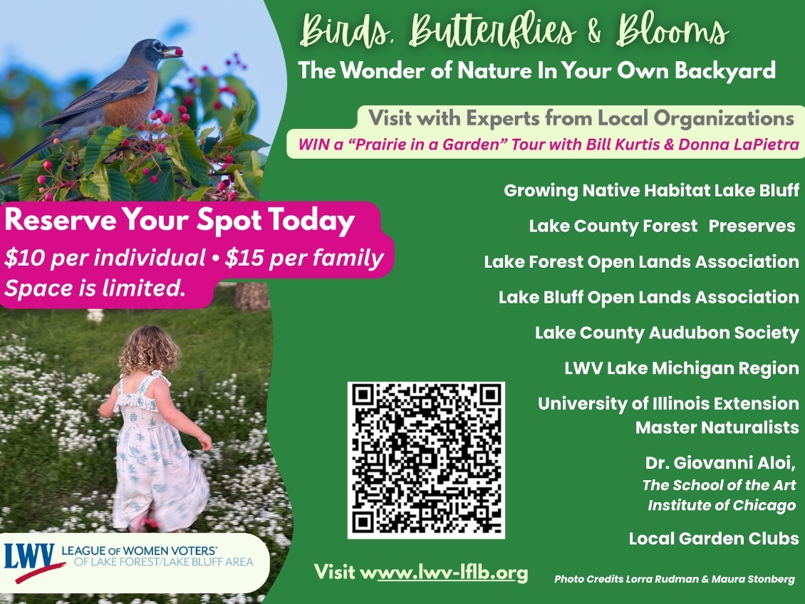 LWV LF/LB to Host Birds, Butterflies & Blooms: The Wonder of Nature in ...