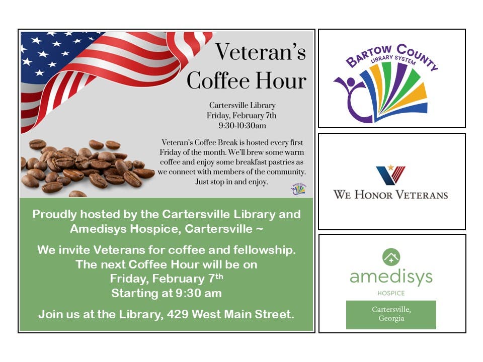 Feb 7 | Veteran's Coffee Hour | Cartersville, GA Patch