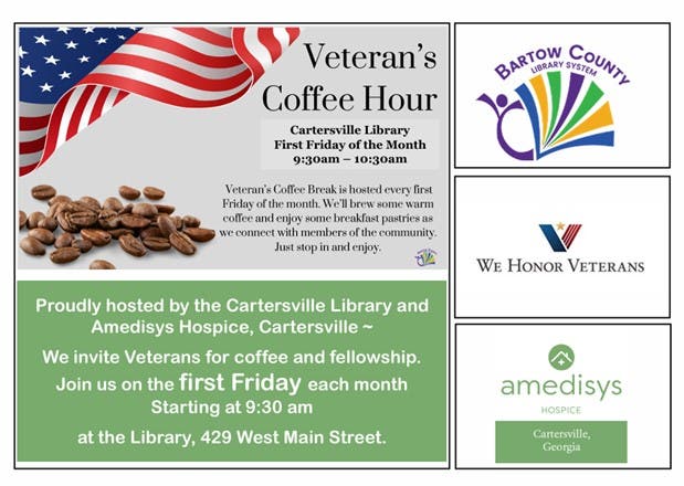 Apr 4 | Veteran Coffee Hour | Cartersville, GA Patch