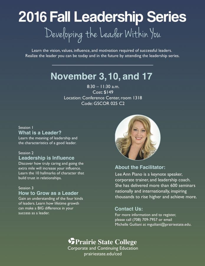 2016 Fall Leadership Series Features Lee Ann Piano | Chicago Heights ...