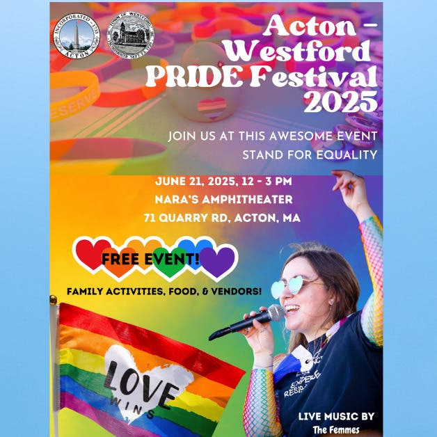 Jun 21 | Acton-Westford PrideFest | Acton, MA Patch