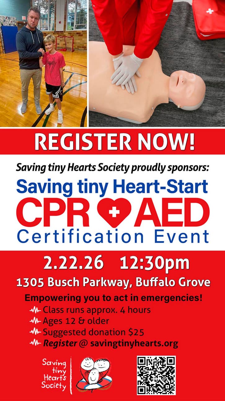 Feb 22 | Saving Tiny Hearts CPR and AED Certification Event ...