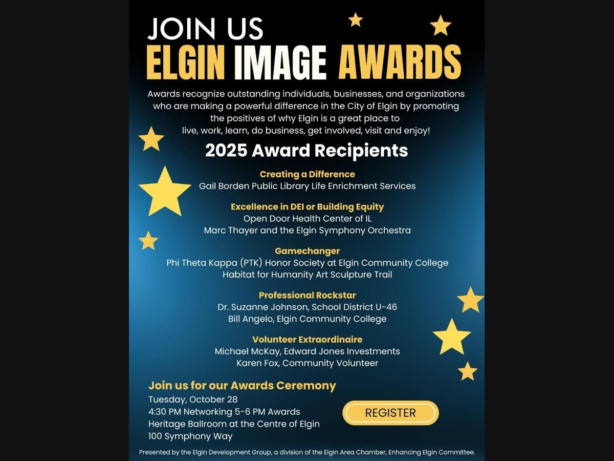 2025 Elgin Image Awards Honorees Announced | Elgin, IL Patch