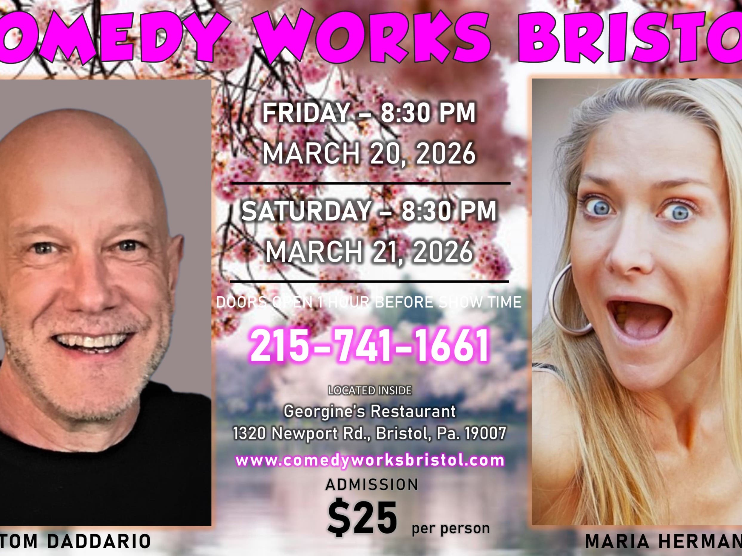 Mar 20 | Friday & Saturday Night Comedy Show @ 8:30 PM in Bristol, Pa ...