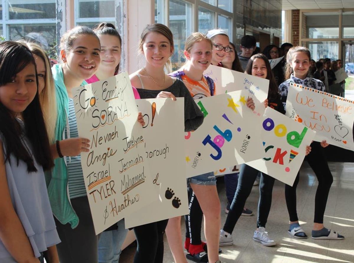 Middle School's Heartwarming Sendoff To Special Olympics Athletes ...
