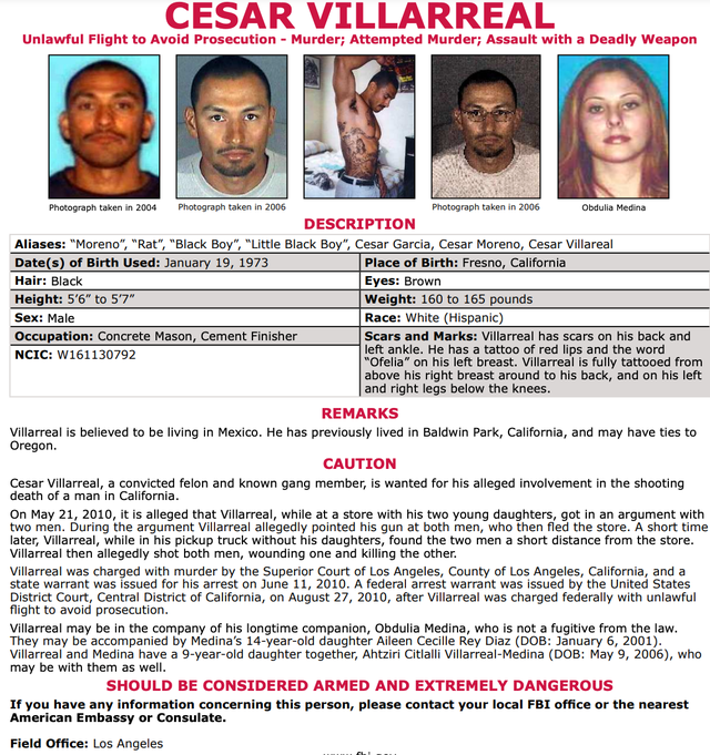 FBI's 23 Most Wanted Fugitives Accused In California Killings | Across ...