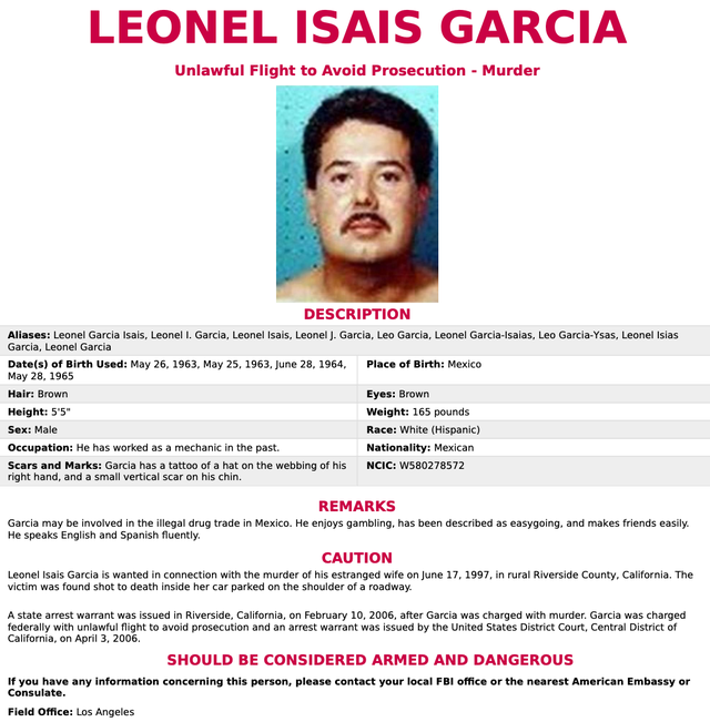 FBI's 23 Most Wanted Fugitives Accused In California Killings | Across ...