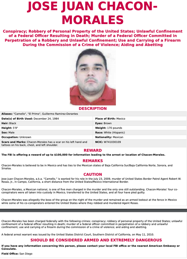 FBI's 23 Most Wanted Fugitives Accused In California Killings | Across ...
