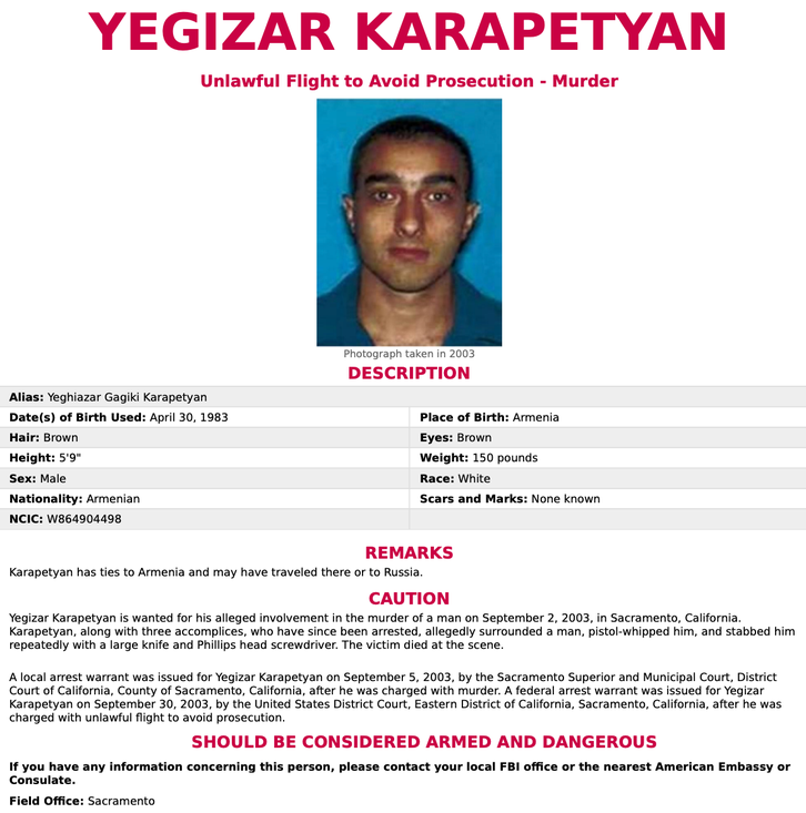 FBI's 23 Most Wanted Fugitives Accused In California Killings | Across ...