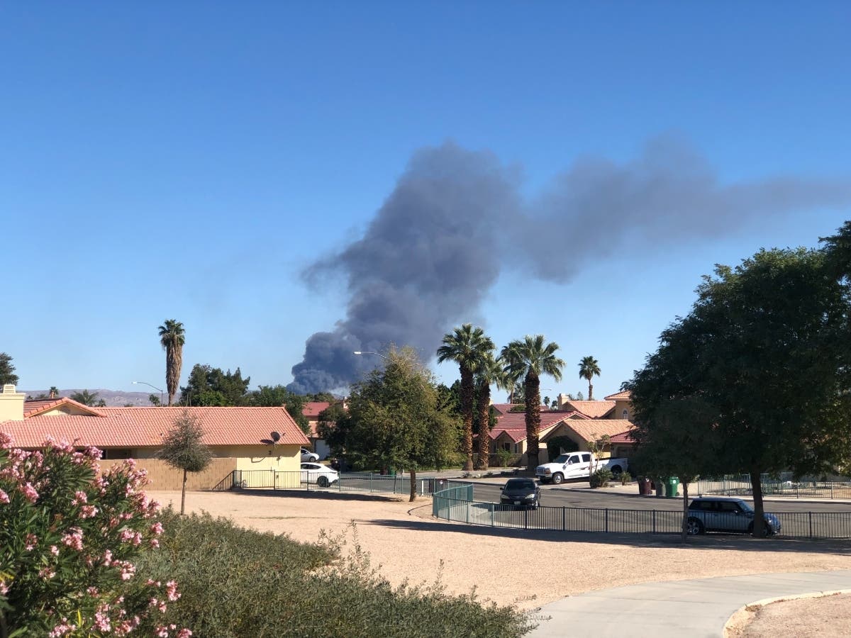 2 Fires Send Smoke Across Coachella Valley | Palm Desert, CA Patch