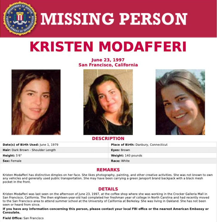 California Cold Cases: 15 FBI Missing Person Files That Still Haunt ...