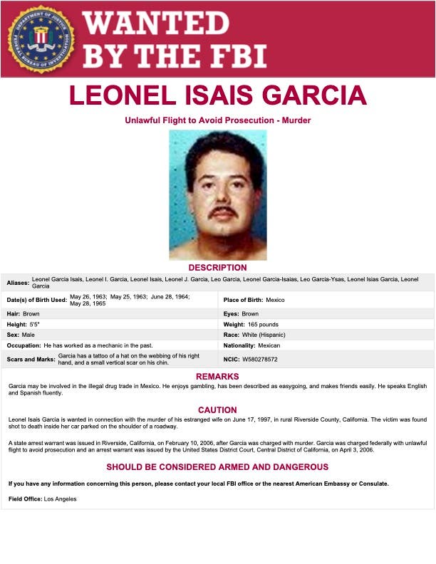 FBI's List Of 30 Most Wanted Killers In California Of 2024 | Across ...