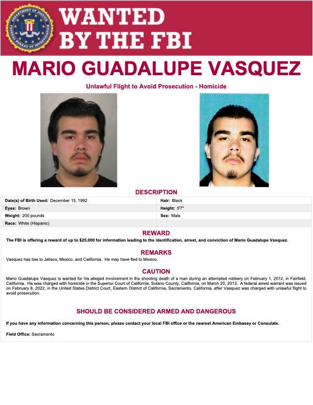FBI's List Of 30 Most Wanted Killers In California Of 2024 | Across ...