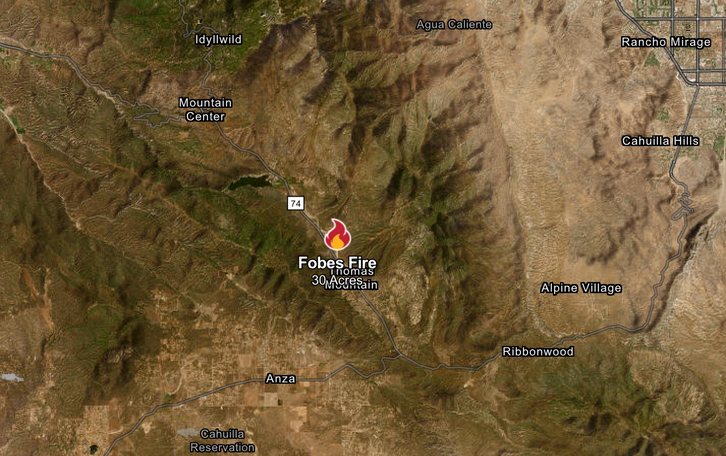 Brush Fires Send Smoke Across Riverside County: See Where They Are ...