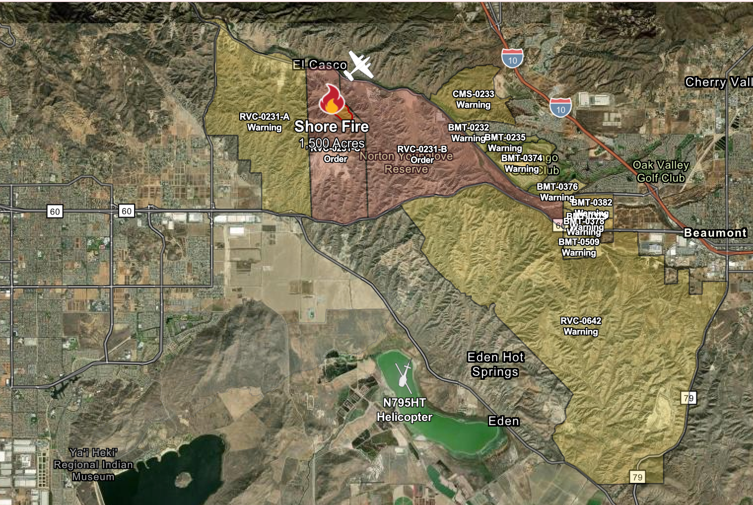 Evacuation Orders, Warnings, Issued For Brush Fire Burning Near ...